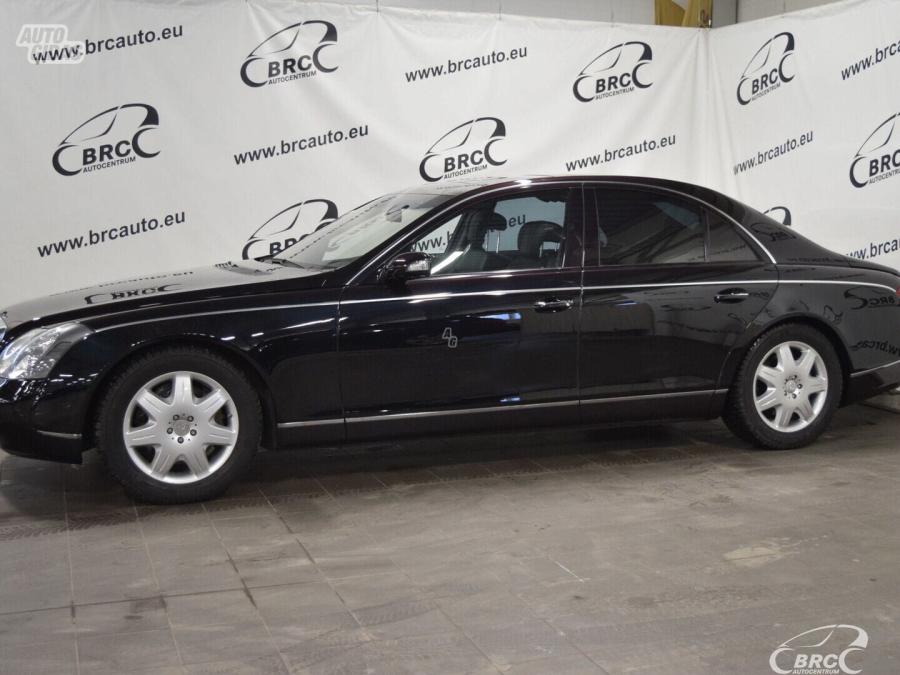 Black Maybach 57 2003 in Riga, with an engine capacity of 5.50 L and mileage of 118 thousand km for 54000 €, photo 5 on AUTOMOTO.COM.LV