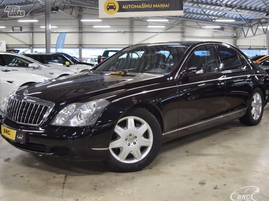 Black Maybach 57 2003 in Riga, with an engine capacity of 5.50 L and mileage of 118 thousand km for 54000 €, photo 36 on AUTOMOTO.COM.LV