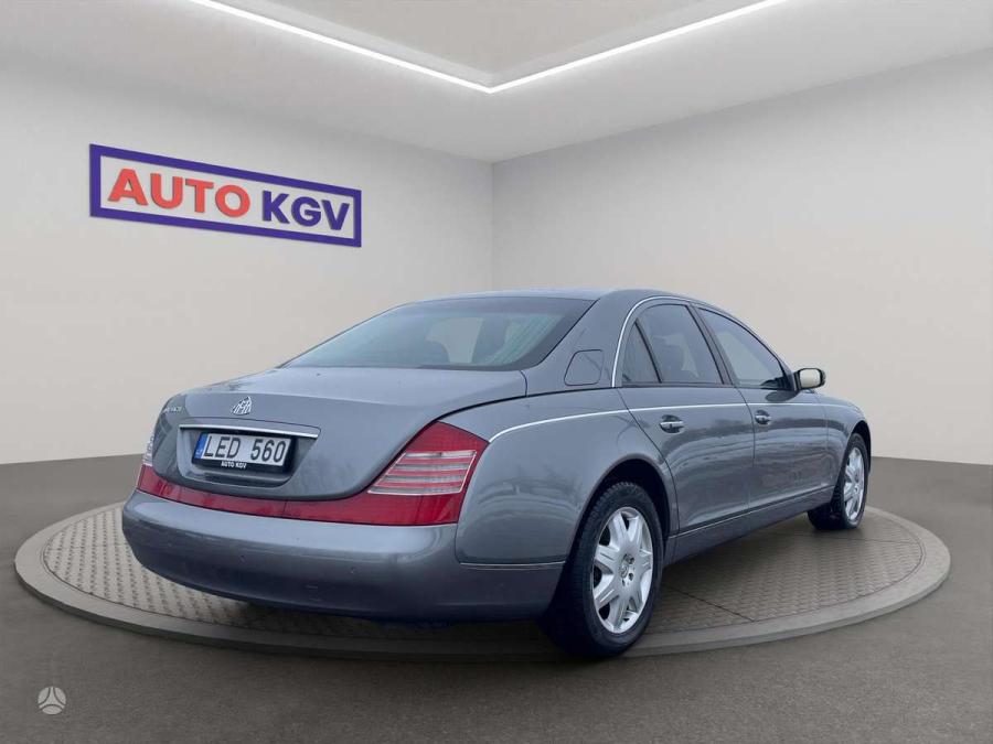 Grey Maybach 57 2008 in Vilnius, with an engine capacity of 5.50 L and mileage of 151 thousand km for 56999 €, photo 6 on AUTOMOTO.COM.LV
