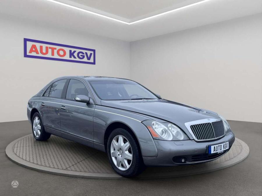 Grey Maybach 57 2008 in Vilnius, with an engine capacity of 5.50 L and mileage of 151 thousand km for 56999 €, photo 8 on AUTOMOTO.COM.LV