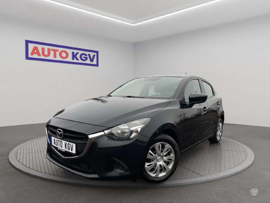 Black Mazda 2 2015 in Vilnius, with an engine capacity of 1.50 L and mileage of 103 thousand km for 4999 €, photo 1 on AUTOMOTO.COM.LV