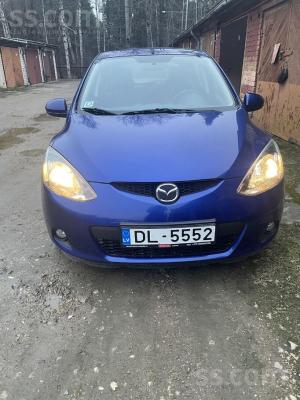Zils Mazda 2 2008 Jūrmala, ar dzinēja tilpumu 1.40 L un nobraukumu 217 tūkst. km par 1300 €, foto  vietnē AUTOMOTO.COM.LV