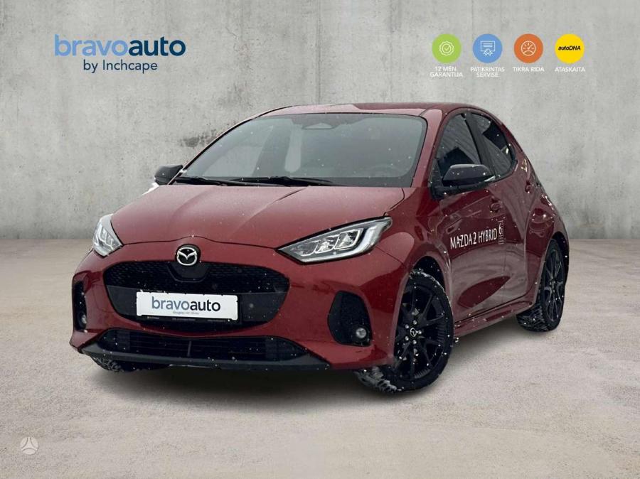 Mazda 2 2025 Kauņa, ar dzinēja tilpumu 1.50 L un nobraukumu 6 tūkst. km par 24991 €, foto 1 vietnē AUTOMOTO.COM.LV