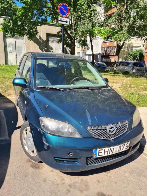 Zaļš Mazda 2 2006 Viļņa, ar dzinēja tilpumu 1.40 L un nobraukumu 195 tūkst. km par 500 €, foto 1 vietnē AUTOMOTO.COM.LV