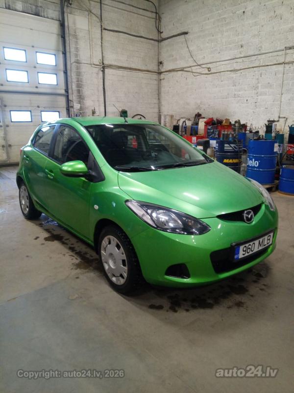 Green Mazda 2 2008 in Tallinn, with an engine capacity of 1.30 L and mileage of 143 thousand km for 1600 €, photo 5 on AUTOMOTO.COM.LV