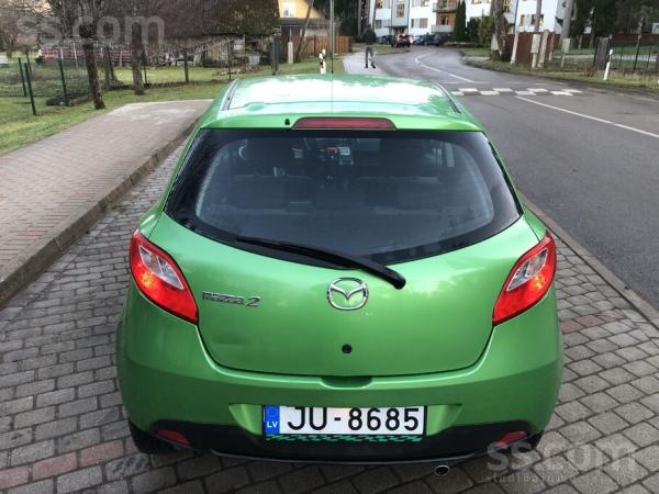 Green Mazda 2 2009 in Riga, with an engine capacity of 1.40 L and mileage of 154 thousand km for 1970 €, photo 7 on AUTOMOTO.COM.LV