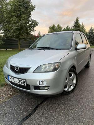 Grey Mazda 2 2004 in Vilnius, with an engine capacity of 1.40 L and mileage of 250 thousand km for 1650 €, photo  on AUTOMOTO.COM.LV