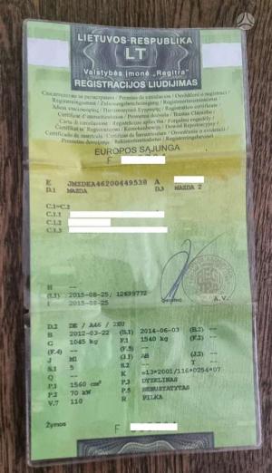 Серый Мазда 2 2012 в Каунас, объемом двигателя 1.56 л и пробегом 101 тыс. км за 3490 €, фото 17 на AUTOMOTO.COM.LV