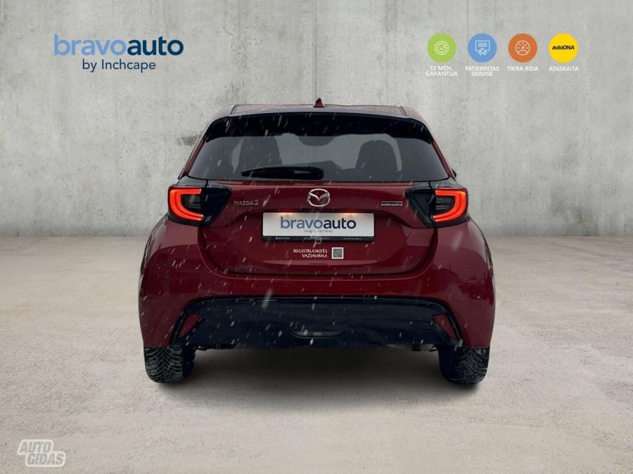 Sarkans Mazda 2 2025 Kauņa, ar dzinēja tilpumu 1.50 L un nobraukumu 6 tūkst. km par 24492 €, foto 4 vietnē AUTOMOTO.COM.LV