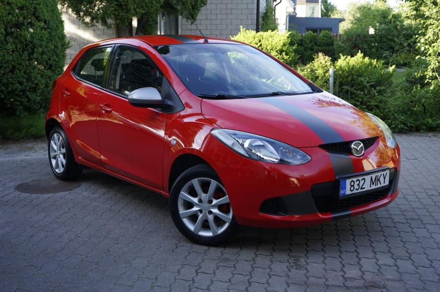 Sarkans Mazda 2 2008 Pērnava, ar dzinēja tilpumu 1.30 L un nobraukumu 198 tūkst. km par 2300 €, foto 17 vietnē AUTOMOTO.COM.LV