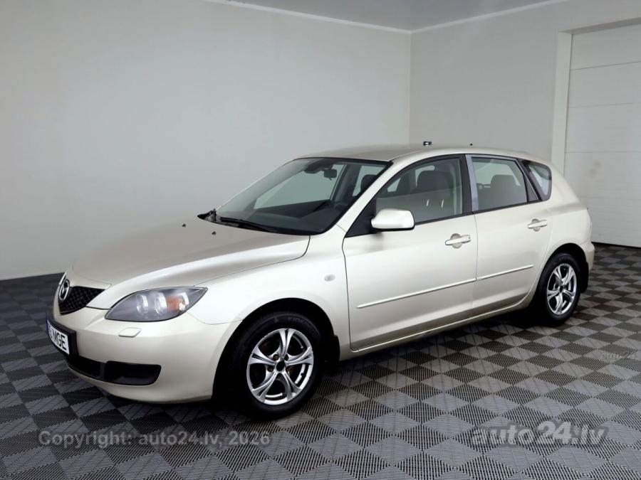 Beige Mazda 3 2006 in Tallinn, with an engine capacity of 1.60 L and mileage of 92 thousand km for 1399 €, photo 3 on AUTOMOTO.COM.LV