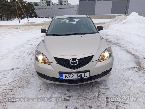 Beige Mazda 3 2008 in Tallinn, with an engine capacity of 1.60 L and mileage of 171 thousand km for 1990 €, photo 1 on AUTOMOTO.COM.LV