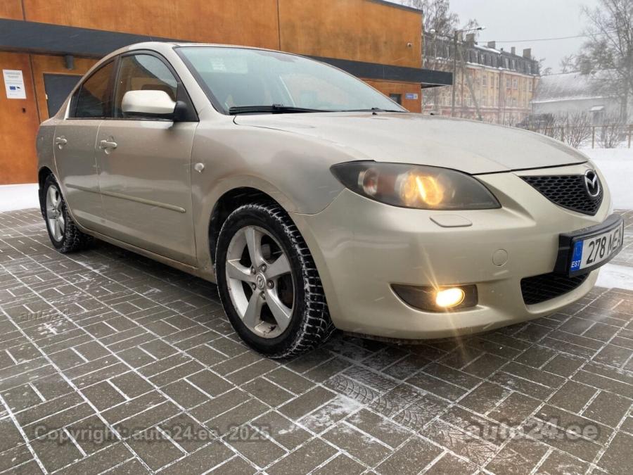 Beige Mazda 3 2004 in Tallinn, with an engine capacity of 1.60 L and mileage of 259 thousand km for 790 €, photo 3 on AUTOMOTO.COM.LV