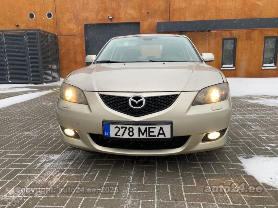Beige Mazda 3 2004 in Tallinn, with an engine capacity of 1.60 L and mileage of 259 thousand km for 790 €, photo 4 on AUTOMOTO.COM.LV