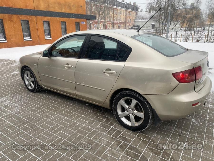 Beige Mazda 3 2004 in Tallinn, with an engine capacity of 1.60 L and mileage of 259 thousand km for 790 €, photo 8 on AUTOMOTO.COM.LV