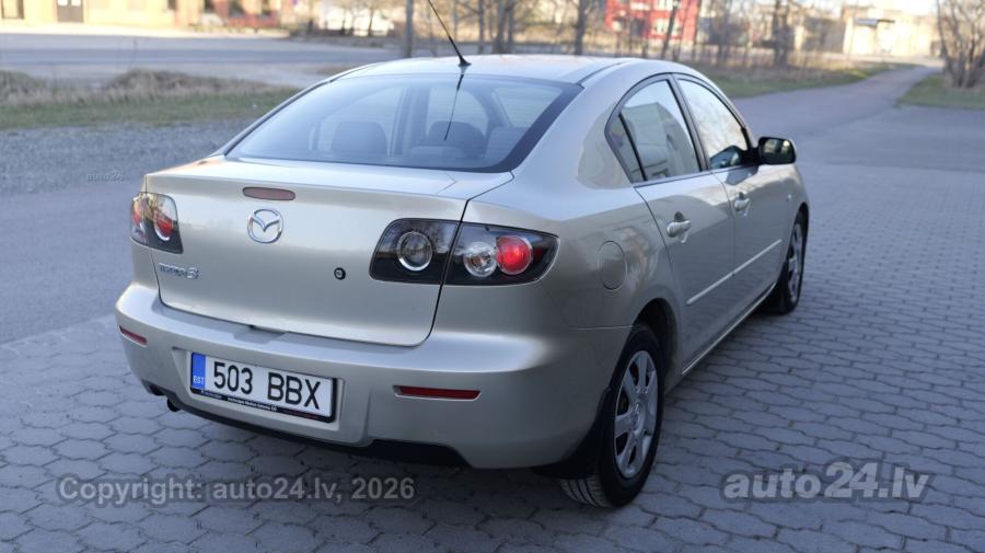 Beige Mazda 3 2006 in Tallinn, with an engine capacity of 1.60 L and mileage of 256 thousand km for 1199 €, photo 7 on AUTOMOTO.COM.LV