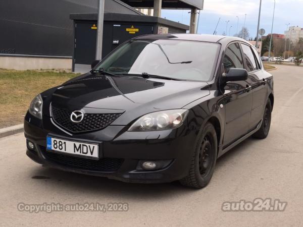 Black Mazda 3 2004 in Tallinn, with an engine capacity of 1.60 L and mileage of 260 thousand km for 999 €, photo 1 on AUTOMOTO.COM.LV