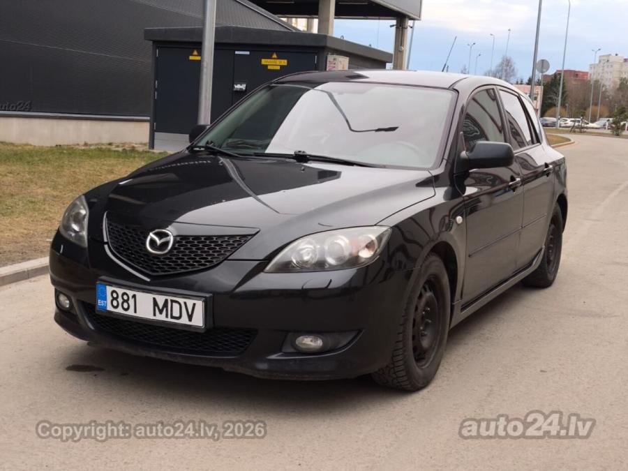 Melns Mazda 3 2004 Tallina, ar dzinēja tilpumu 1.60 L un nobraukumu 260 tūkst. km par 999 €, foto 1 vietnē AUTOMOTO.COM.LV