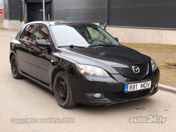 Black Mazda 3 2004 in Tallinn, with an engine capacity of 1.60 L and mileage of 260 thousand km for 999 €, photo 2 on AUTOMOTO.COM.LV