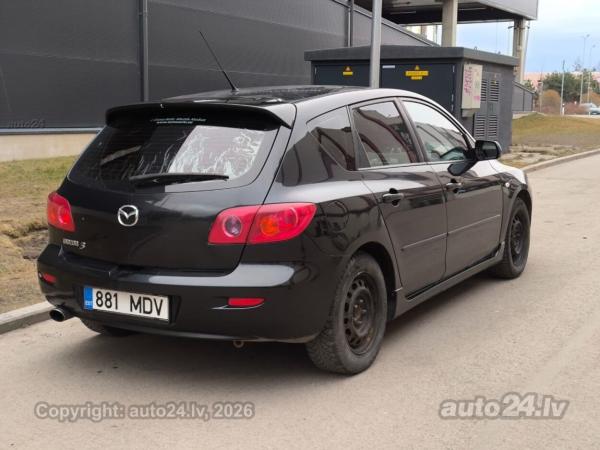 Black Mazda 3 2004 in Tallinn, with an engine capacity of 1.60 L and mileage of 260 thousand km for 999 €, photo 3 on AUTOMOTO.COM.LV