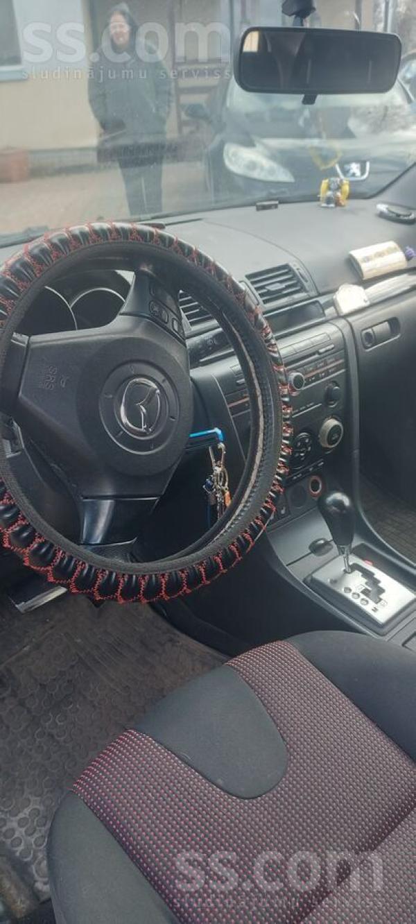 Melns Mazda 3 2006 Rīga, ar dzinēja tilpumu 1.60 L un nobraukumu 0 tūkst. km par 1500 €, foto 3 vietnē AUTOMOTO.COM.LV