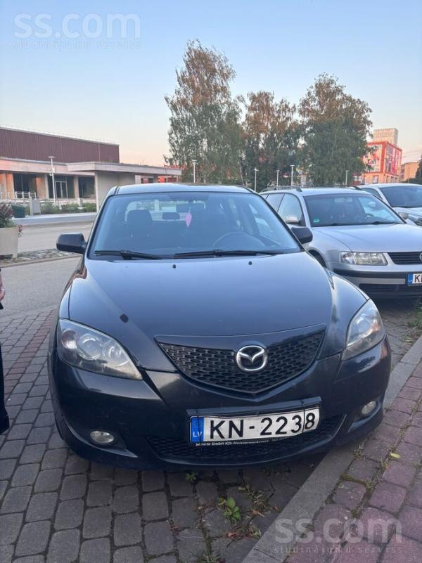 Черный Мазда 3 2006 в Рига, объемом двигателя 1.60 л и пробегом 300 тыс. км за 1000 €, фото 1 на AUTOMOTO.COM.LV