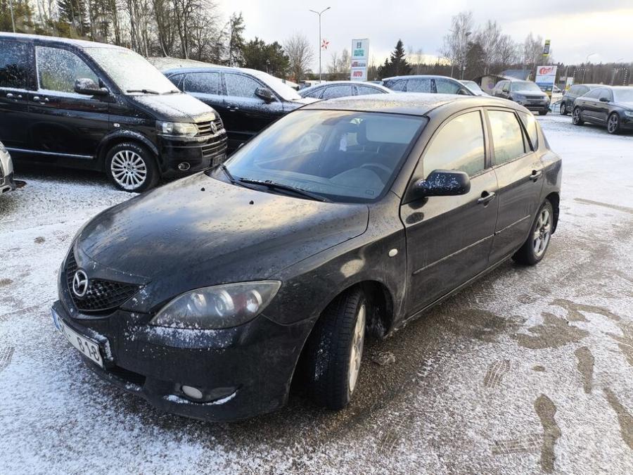 Melns Mazda 3 2007 Tukums, ar dzinēja tilpumu 1.60 L un nobraukumu 340 tūkst. km par 600 €, foto 1 vietnē AUTOMOTO.COM.LV