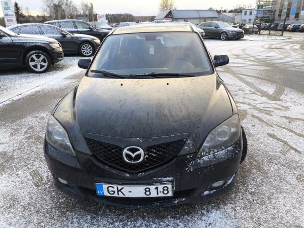 Black Mazda 3 2007 in Tukums, with an engine capacity of 1.60 L and mileage of 340 thousand km for 600 €, photo 2 on AUTOMOTO.COM.LV