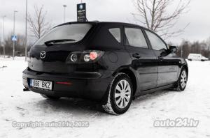 Black Mazda 3 2007 in Tallinn, with an engine capacity of 1.60 L and mileage of 129 thousand km for 2998 €, photo 5 on AUTOMOTO.COM.LV