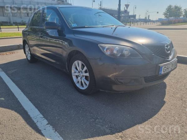 Черный Мазда 3 2007 в Рига, объемом двигателя 1.60 л и пробегом 267 тыс. км за 700 €, фото 1 на AUTOMOTO.COM.LV