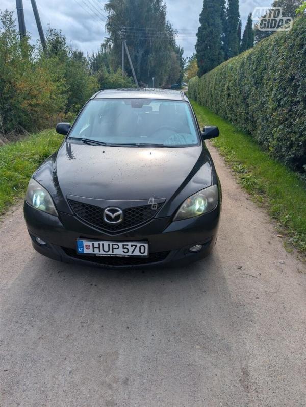 Black Mazda 3 2007 in Kretinga, with an engine capacity of 1.60 L and mileage of 225 thousand km for 2200 €, photo 3 on AUTOMOTO.COM.LV