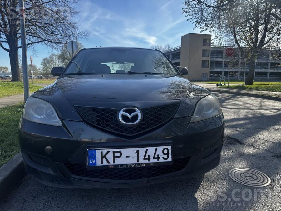 Черный Мазда 3 2008 в Рига, объемом двигателя 1.60 л и пробегом 263 тыс. км за 800 €, фото 1 на AUTOMOTO.COM.LV