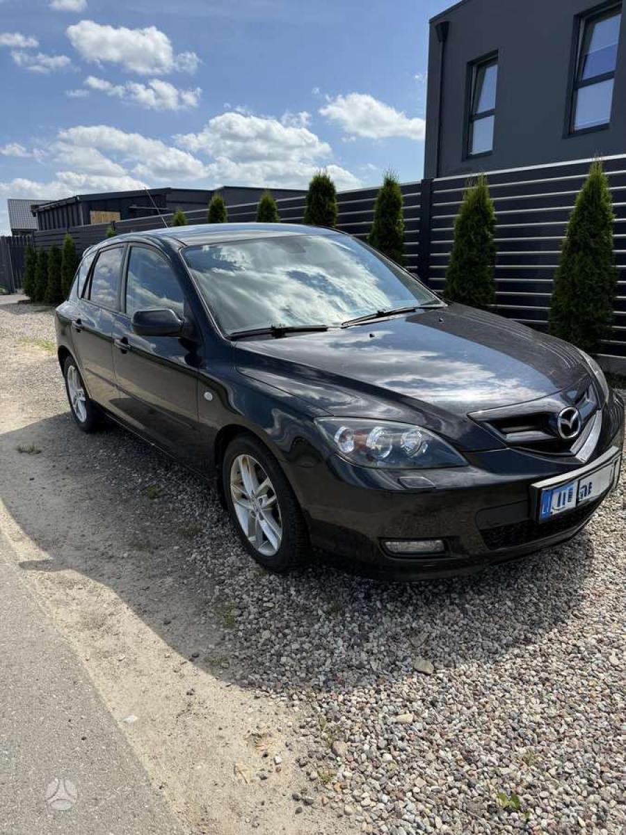 Melns Mazda 3 2008 Kauņa, ar dzinēja tilpumu 1.60 L un nobraukumu 299 tūkst. km par 950 €, foto 1 vietnē AUTOMOTO.COM.LV