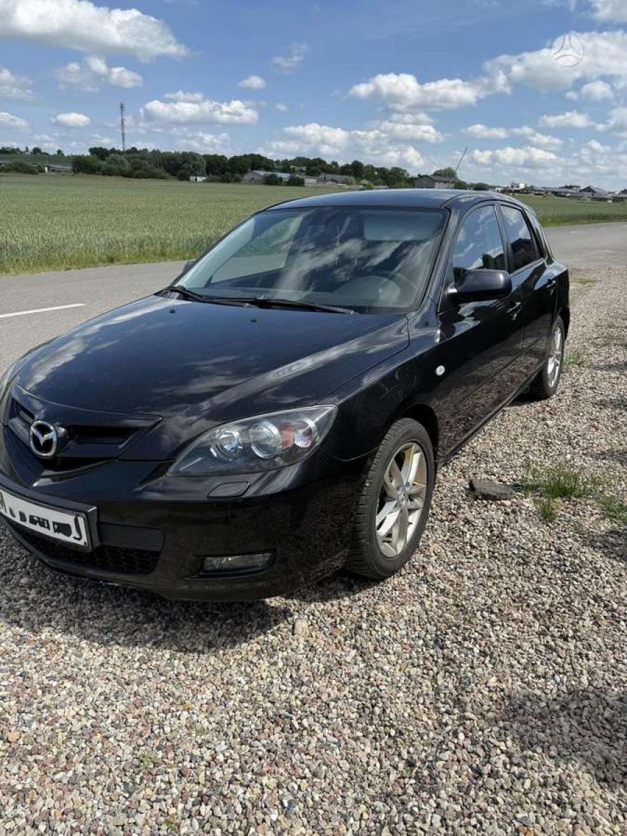Melns Mazda 3 2008 Kauņa, ar dzinēja tilpumu 1.60 L un nobraukumu 299 tūkst. km par 950 €, foto 3 vietnē AUTOMOTO.COM.LV