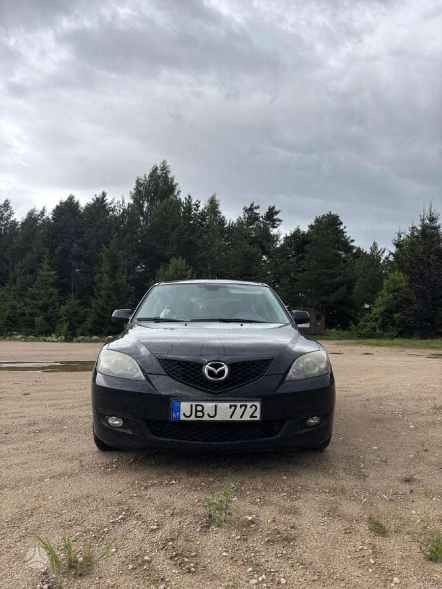 Melns Mazda 3 2008 Viļņa, ar dzinēja tilpumu 1.56 L un nobraukumu 279 tūkst. km par 900 €, foto 1 vietnē AUTOMOTO.COM.LV