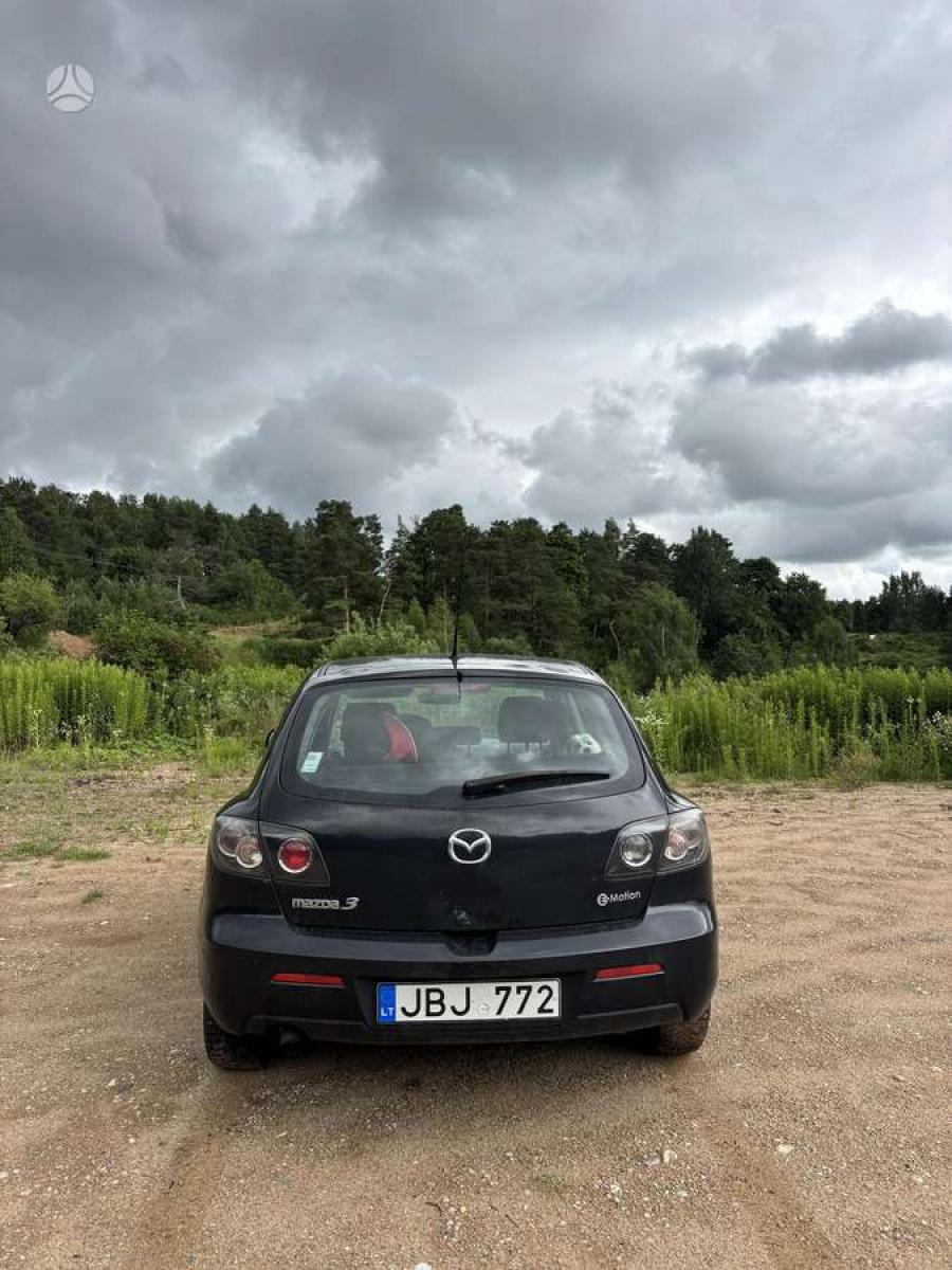 Melns Mazda 3 2008 Viļņa, ar dzinēja tilpumu 1.56 L un nobraukumu 279 tūkst. km par 900 €, foto 4 vietnē AUTOMOTO.COM.LV