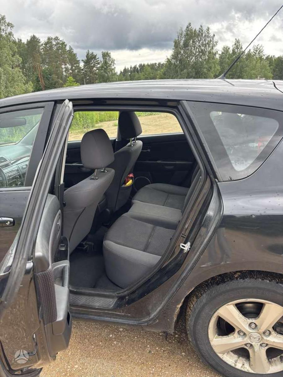 Melns Mazda 3 2008 Viļņa, ar dzinēja tilpumu 1.56 L un nobraukumu 279 tūkst. km par 900 €, foto 10 vietnē AUTOMOTO.COM.LV
