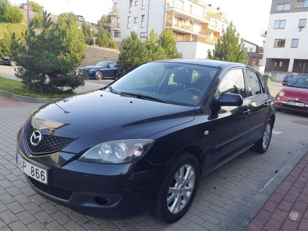 Black Mazda 3 2008 in Klaipeda, with an engine capacity of 1.60 L and mileage of 160 thousand km for 2500 €, photo 7 on AUTOMOTO.COM.LV