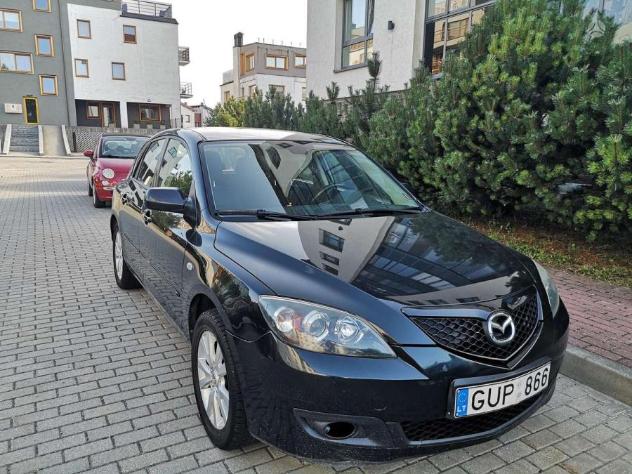 Melns Mazda 3 2008 Klaipėda, ar dzinēja tilpumu 1.60 L un nobraukumu 160 tūkst. km par 2500 €, foto 9 vietnē AUTOMOTO.COM.LV
