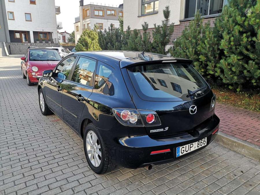 Melns Mazda 3 2008 Klaipėda, ar dzinēja tilpumu 1.60 L un nobraukumu 160 tūkst. km par 2500 €, foto 11 vietnē AUTOMOTO.COM.LV