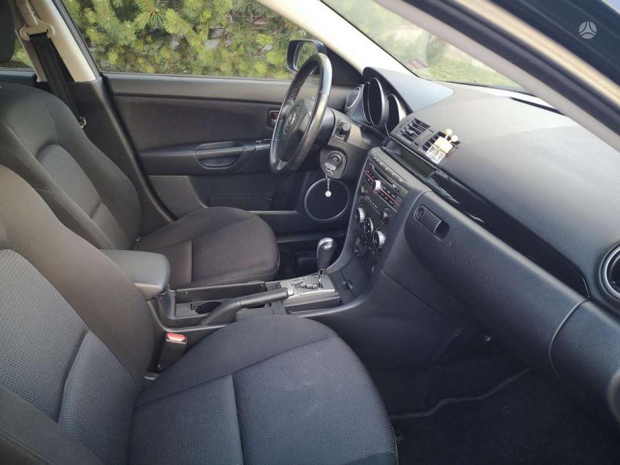 Melns Mazda 3 2008 Klaipėda, ar dzinēja tilpumu 1.60 L un nobraukumu 160 tūkst. km par 2500 €, foto 12 vietnē AUTOMOTO.COM.LV