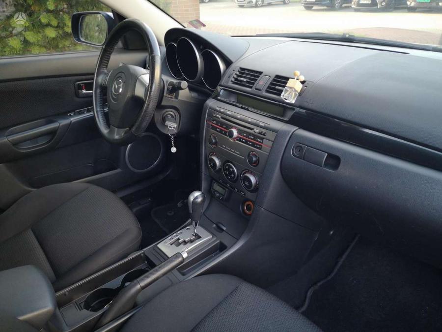 Melns Mazda 3 2008 Klaipėda, ar dzinēja tilpumu 1.60 L un nobraukumu 160 tūkst. km par 2500 €, foto 16 vietnē AUTOMOTO.COM.LV