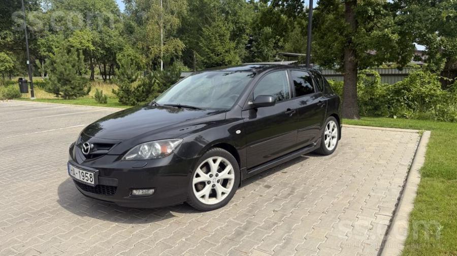Black Mazda 3 2008 in Riga, with an engine capacity of 2.00 L and mileage of 267 thousand km for 2300 €, photo 11 on AUTOMOTO.COM.LV