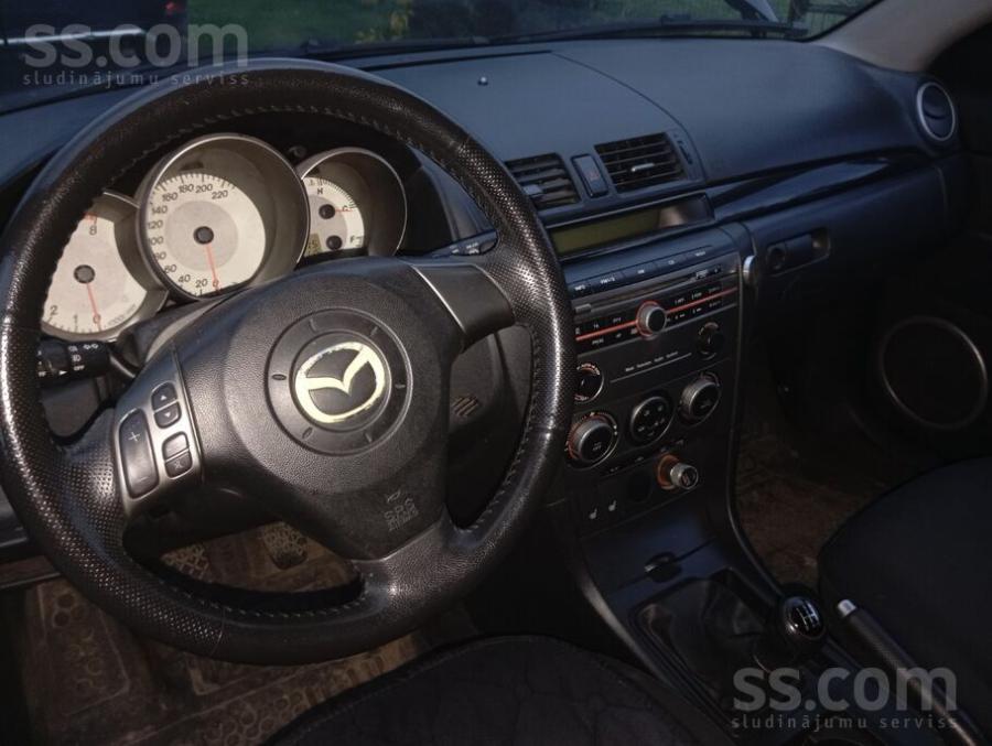 Черный Мазда 3 2008 в Рига, объемом двигателя 1.60 л и пробегом 220 тыс. км за 950 €, фото 6 на AUTOMOTO.COM.LV