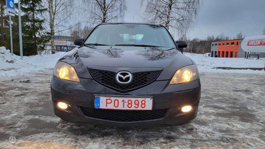 Melns Mazda 3 2009 Šauļi, ar dzinēja tilpumu 1.56 L un nobraukumu 233 tūkst. km par 2149 €, foto 2 vietnē AUTOMOTO.COM.LV