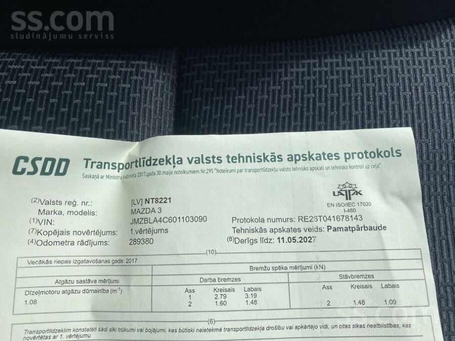 Melns Mazda 3 2009 Rēzekne, ar dzinēja tilpumu 2.20 L un nobraukumu 0 tūkst. km par 2250 €, foto 16 vietnē AUTOMOTO.COM.LV