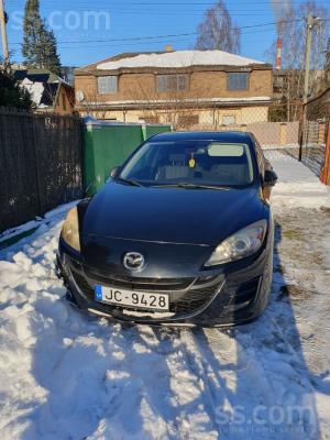 Black Mazda 3 2010 in Riga, with an engine capacity of 2.00 L and mileage of 174 thousand km for 2500 €, photo  on AUTOMOTO.COM.LV