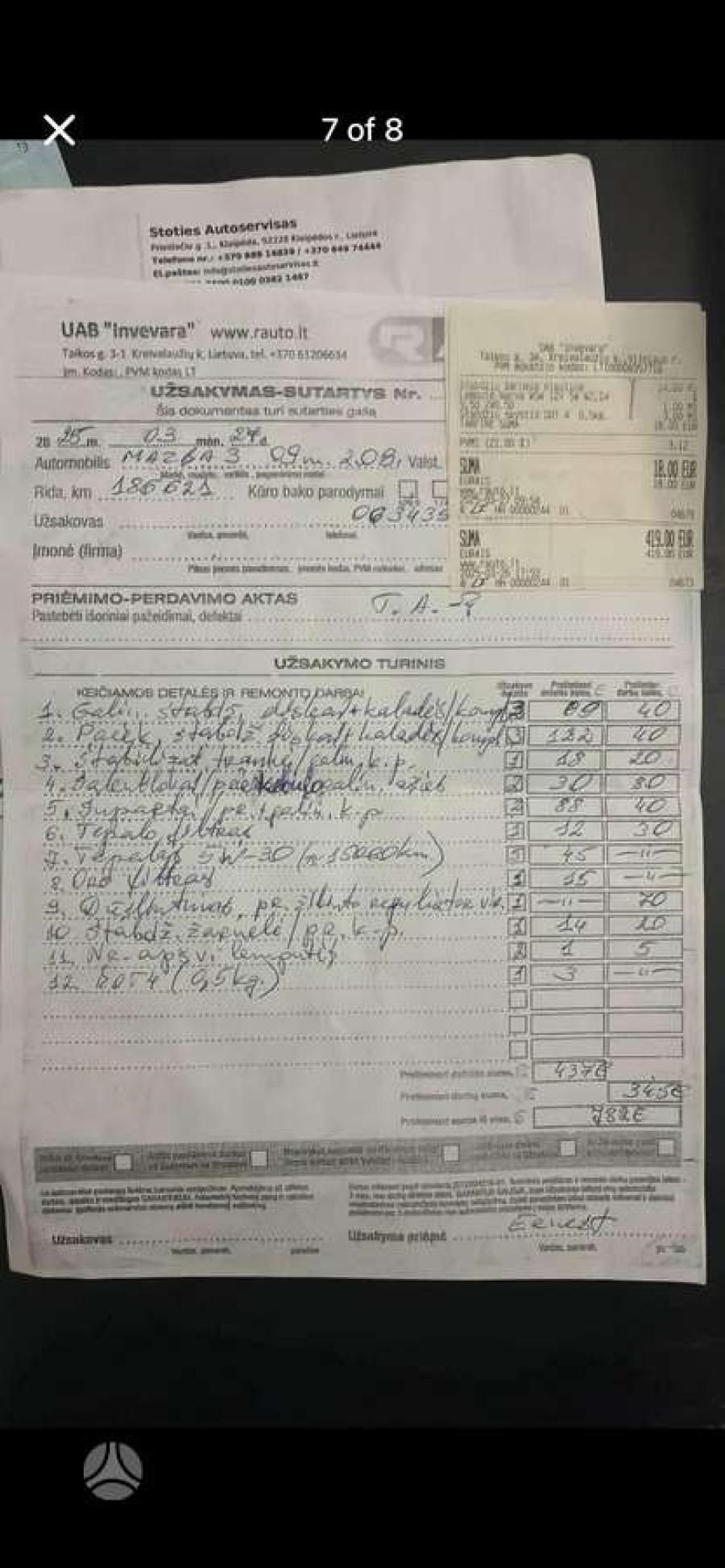 Черный Мазда 3 2010 в Вильнюс, объемом двигателя 2.00 л и пробегом 192 тыс. км за 2200 €, фото 8 на AUTOMOTO.COM.LV