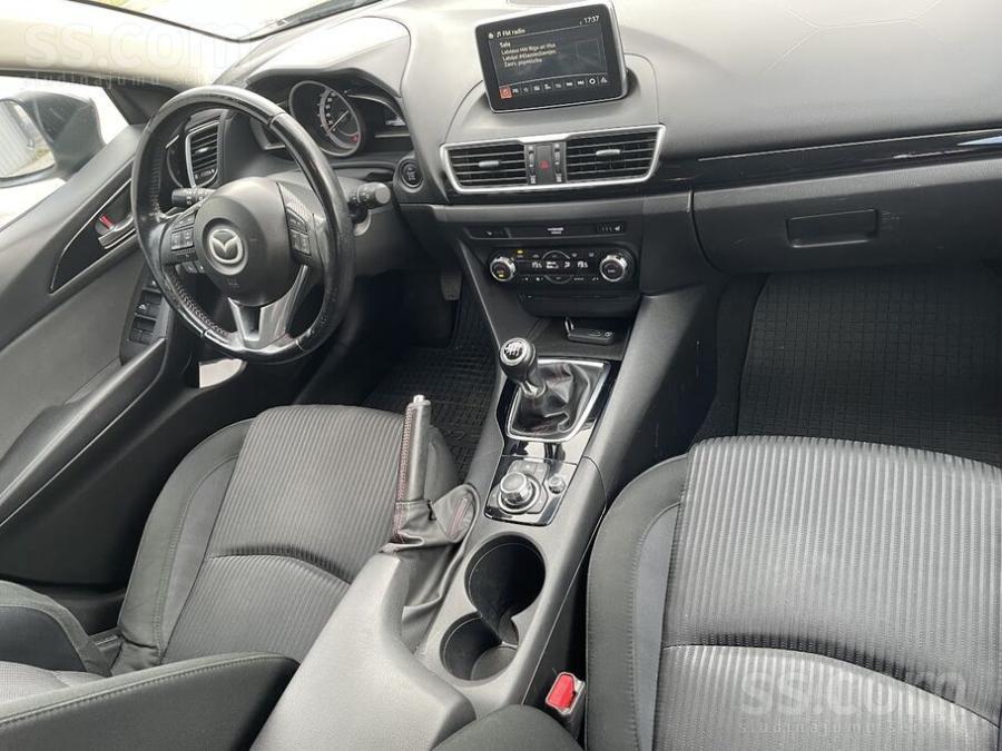 Melns Mazda 3 2015 Cēsis, ar dzinēja tilpumu 2.20 L un nobraukumu 200 tūkst. km par 6200 €, foto 6 vietnē AUTOMOTO.COM.LV
