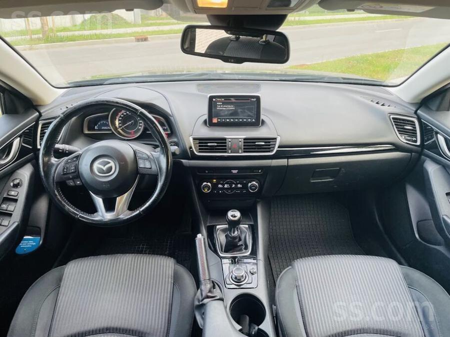 Black Mazda 3 2015 in Cesis, with an engine capacity of 2.20 L and mileage of 201 thousand km for 5750 €, photo 6 on AUTOMOTO.COM.LV